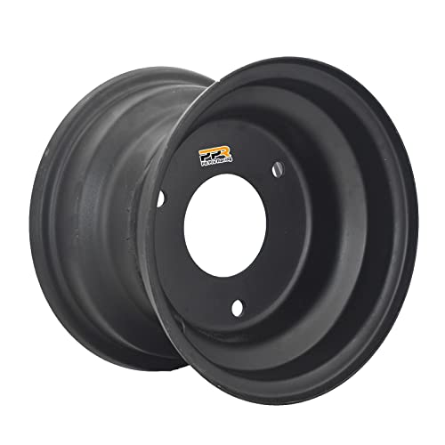 6" Wheel Rim with 3 Holes Fits for Most of 110-125cc Go-Kart, ATV, Lawn Mower 145/70-6 (Black)