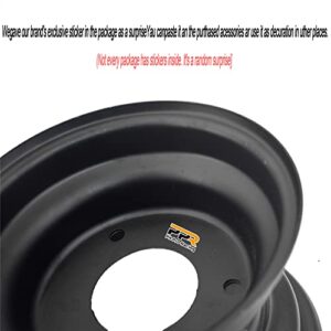 6" Wheel Rim with 3 Holes Fits for Most of 110-125cc Go-Kart, ATV, Lawn Mower 145/70-6 (Black)