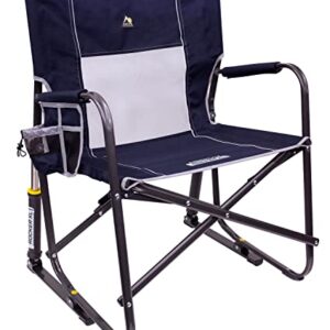 GCI Outdoor Freestyle Rocker Portable Folding Rocking Chair, Outdoor Camping Chair with Side Table