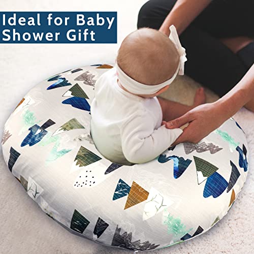 TANOFAR Nursing Pillow Cover, Neutral Breastfeeding Pillow Slipcover for Baby Boys & Girls, Ultra Soft Comfortable Newborn Nursing Pillow Case, Breathable & Washable, Adventure Mountain