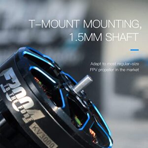 T-motor F2004 KV3000 Brushless Outrunner Motor for for 3" cinewhoop, 4-5" Toothpick/Ultralight Drone, FPV Freestyle Version Quadrotor