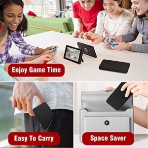 EUROA Switch Game Card Case for Switch/OLED/Lite,Portable Switch Game Holder with 24 Games Cartridge Slot&24 Micro SD Card Storage, Travel Accessories Switch Game Case, Protective Hard Shell, Black