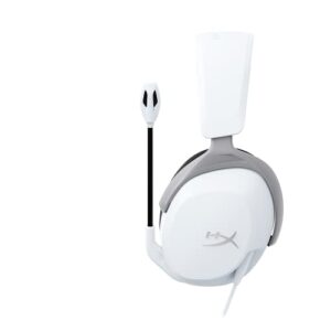 HyperX Cloud Stinger 2 Core - Gaming Headset for Playstation, Lightweight Over-Ear Headset with mic, Swivel-to-Mute Function, 40mm Drivers - White