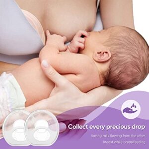 Termichy Milk Collector for Breastfeeding - Soft Breast Shells for Sore Nipples (2 oz/75 ml, 2 pcs)