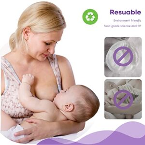 Termichy Milk Collector for Breastfeeding - Soft Breast Shells for Sore Nipples (2 oz/75 ml, 2 pcs)