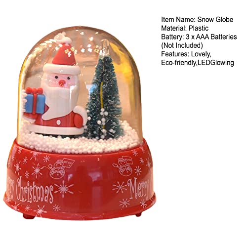 Galand Christmas Musical Box Snowman Santa Claus Snow Globe Ornament Santa Claus Girl Gift Snowman