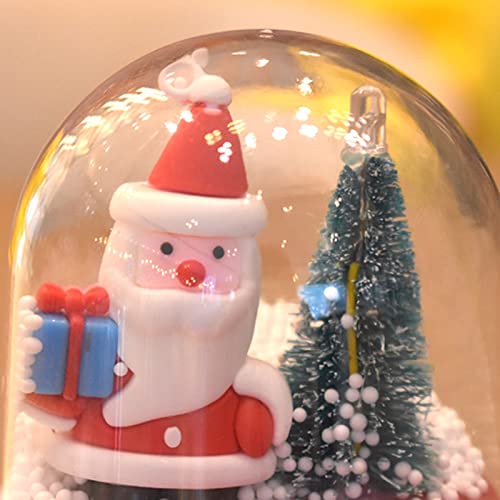 Galand Christmas Musical Box Snowman Santa Claus Snow Globe Ornament Santa Claus Girl Gift Snowman