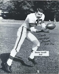 dante lavelli hof cleveland browns signed/inscribed 8x10 b/w photo jsa 150372 - autographed nfl photos