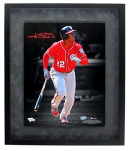 juan soto washington nationals signed 11x14 photo framed fanatics 147196 - autographed mlb photos