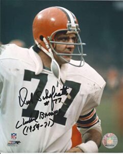 dick schafrath cleveland browns signed/autographed 8x10 photo jsa 150365 - autographed nfl photos