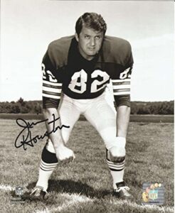 jim houston cleveland browns signed/autographed 8x10 b/w photo jsa 150369 - autographed nfl photos