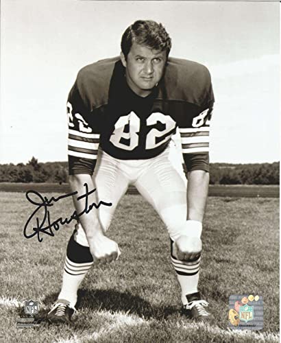 Jim Houston Cleveland Browns Signed/Autographed 8x10 B/W Photo JSA 150369 - Autographed NFL Photos