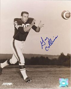 gary collins cleveland browns signed/autographed 8x10 b/w photo jsa 150373 - autographed nfl photos