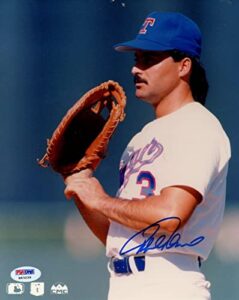 rafael palmeiro signed 8x10 photo texas rangers psa/dna - autographed mlb photos