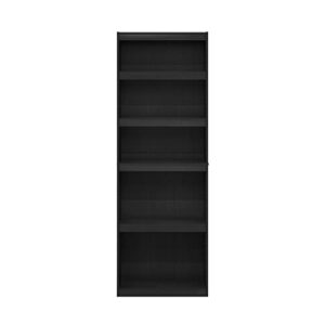 Furinno Jaya Enhanced Home 5-Tier Shelf Bookcase, Blackwood