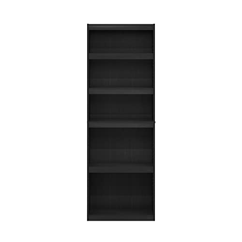 Furinno Jaya Enhanced Home 5-Tier Shelf Bookcase, Blackwood