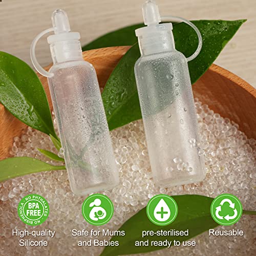 haakaa Colostrum Collector Set 20ml/2pk | Silicone Colostrum Syringes for Baby Breast Milk Catcher | Ready-to-Use Pack | Collect Store & Feed Colostrum | Breastfeeding Essential for Newborn Babies