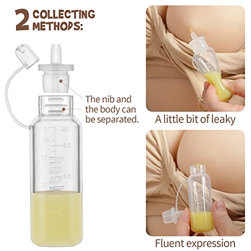 haakaa Colostrum Collector Set 20ml/2pk | Silicone Colostrum Syringes for Baby Breast Milk Catcher | Ready-to-Use Pack | Collect Store & Feed Colostrum | Breastfeeding Essential for Newborn Babies