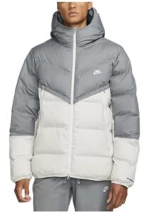 nike sportswear storm-fit windrunner men's primaloft puffer jacket,smoke grey/light bone/sail (x-large, smoke grey/light bone/sail)