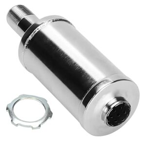 fvrito exhaust muffler silencer for predator 196cc 212cc 420cc ct200u ct200u-ex bt200x cc100x ct100u mini bike go kart kt196 massimo baja mb200 mb165 gx160 gx200 clone engine performance parts silver