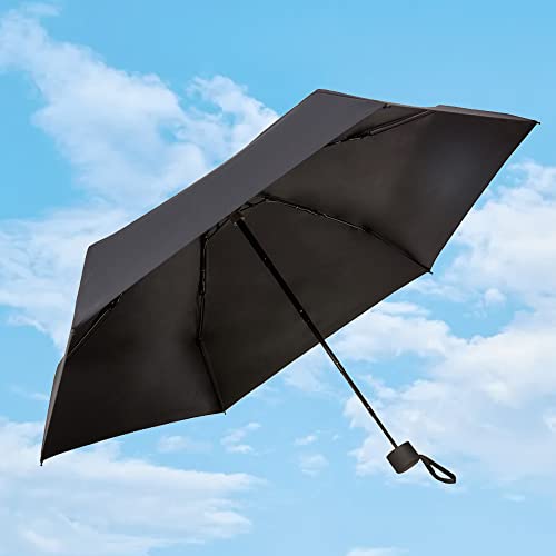 Allfourior Small Mini Travel Umbrella Compact Lightweight Portable Parasol Outdoor Sun&Rain Umbrellas