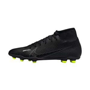 nike men's multi-ground soccer cleats, black dk smoke grey summit white volt, 7