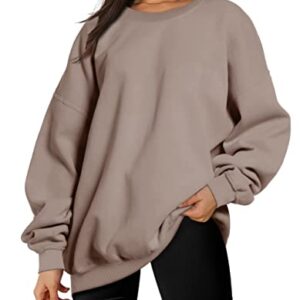 EFAN Sweatshirts Hoodies for Women Oversized Sweaters Fall Outfits Clothes 2023 Crew Neck Pullover Tops Loose Comfy Winter Fashion