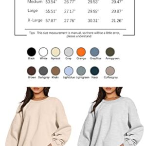 EFAN Sweatshirts Hoodies for Women Oversized Sweaters Fall Outfits Clothes 2023 Crew Neck Pullover Tops Loose Comfy Winter Fashion