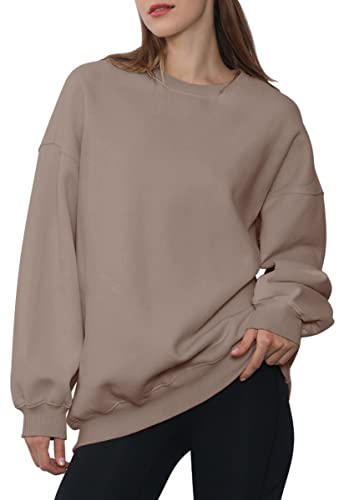 EFAN Sweatshirts Hoodies for Women Oversized Sweaters Fall Outfits Clothes 2023 Crew Neck Pullover Tops Loose Comfy Winter Fashion