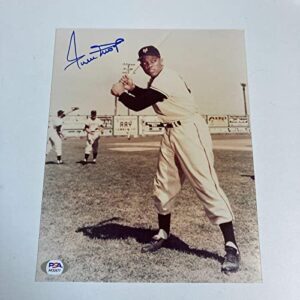 willie mays signed autographed 8x10 photo psa dna coa - autographed mlb photos