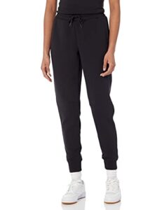 amazon essentials women's active sweat jogger (available in plus size), black, medium