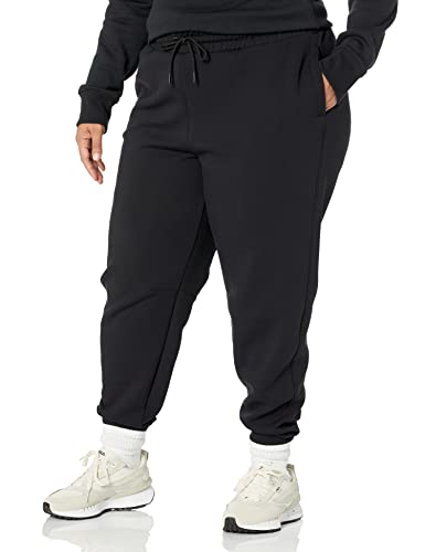 Amazon Essentials Women's Active Sweat Jogger (Available in Plus Size), Black, Medium