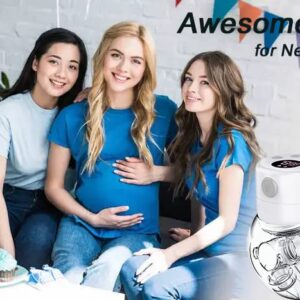 Hand Free Breast Pump, MOM--cozY S12 Same model LED Display Wearable Breast Pump, Portable Electric Breast Pump, 2 modes and 9 levels - 24mm