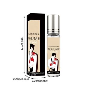 Pheromones Infused Essential Oil Perfume Cologne - Unisex for Women/Men, Refreshing & Long-Lasting Light Fragrance Pheromone Perfume Roll On Perfume Party Perfume 10ml, 0.34 Oz (Sweet)