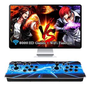 gwalsnth 3d pandora box tt arcade game console, 8000 hdmi video games with wifi function, search/save/hide/ pause games,favorite list,up to 4 players …