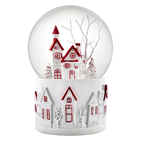 120 MM Christmas Village Musical Snow Globe by San Francisco Music Box Company