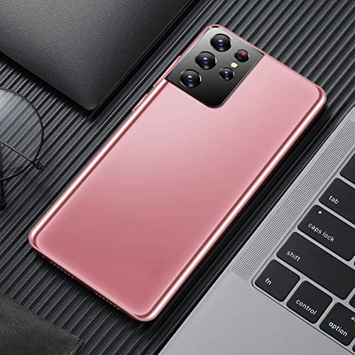 Bewinner S21 Pro Unlocked Cellphone, 5.45in 2GB RAM 16GB ROM Dual SIM Card Unlocked 3G Smartphone Face ID Mobile Phone 128G Expansion for Android 10(Pink)