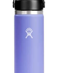 Hydro Flask 20 oz Wide Mouth with Flex Cap Stainless Steel Reusable Water Bottle Lupine - Vacuum Insulated, Dishwasher Safe, BPA-Free, Non-Toxic