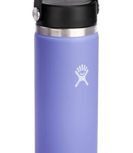 Hydro Flask 20 oz Wide Mouth with Flex Cap Stainless Steel Reusable Water Bottle Lupine - Vacuum Insulated, Dishwasher Safe, BPA-Free, Non-Toxic