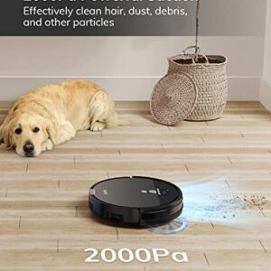 ILIFE Robot Vacuum and Mop Combo - 2000Pa Strong Suction Robotic Vacuum Cleaner with LCD Display - 750ML Dustbin Smart App Automatic Vacuum Cleaner Robot for Carpet Hardwood Floors Pet Hair (V8s Pro)