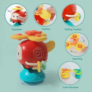 Cuterabit 3PCS Baby Spinners with Suction Cups, High Chair Baby Toys, Spinners for Babies, Bath Toys for Toddlers 18 Months, 2, 3 Years Old Boys and Girls