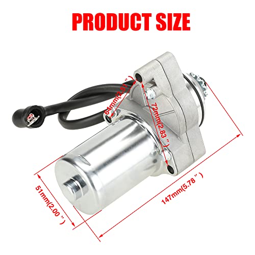 GREHUA 3 Bolt Starter with Line Motor Solenoid Relay Spark Plug for 50cc 70cc 90cc 110cc 125cc Taotao DB27 Coolster Apollo SSR Roketa Go Kart Cart ATV Dirt Pit Bike Dune Buggy Sandrail Quad 4 Wheelers