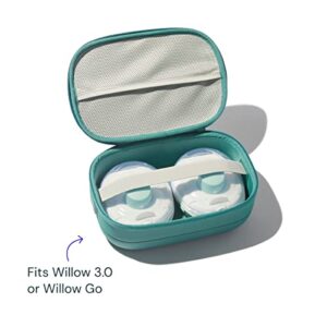 Willow™ Pump Carrying Case for Hands-Free Wearable Breast Pumps | Hard Shell Case with with Removable Tray | Teal