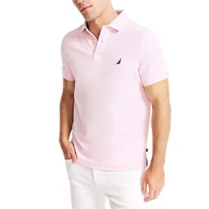 Nautica Men's Sustainably Crafted Slim Fit Deck Polo,Cradle Pink,M