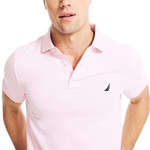 Nautica Men's Sustainably Crafted Slim Fit Deck Polo,Cradle Pink,M