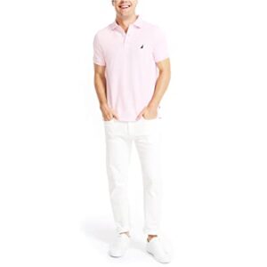 Nautica Men's Sustainably Crafted Slim Fit Deck Polo,Cradle Pink,M