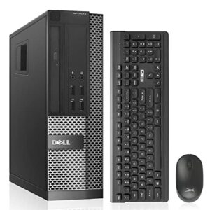 dell optiplex 9010 refurbished desktop computers i7, ac7260 built-in wifi ready,32gb ram 1tb ssd,hdmi dual monitor support,windows 10 pro, tjj large mouse pad+altec wireless keyboard mouse (renewed)