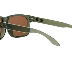 Oakley Men's OO9102 Holbrook Square Sunglasses, Olive Ink/Prizm Tungsten Polarized, 57 mm