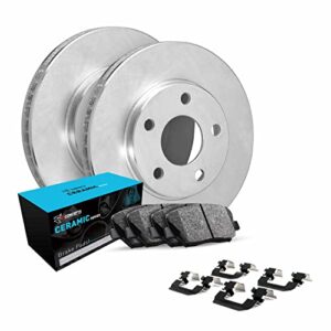 r1 concepts rear brakes and rotors kit |rear brake pads| brake rotors and pads| ceramic brake pads and rotors |hardware kit|fits 2008-2017 audi a4, a4 allroad, a4 quattro, a5, a5 quattro, q5