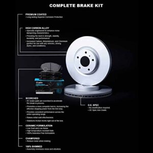 R1 Concepts Front Rear Brakes and Rotors Kit |Front Rear Brake Pads| Brake Rotors and Pads| Ceramic Brake Pads and Rotors |Hardware Kit|fits 2006-2018 Lexus HS250h; Toyota RAV4